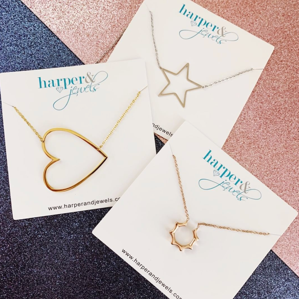 Sideways Open Heart Necklace – Harper & Jewels